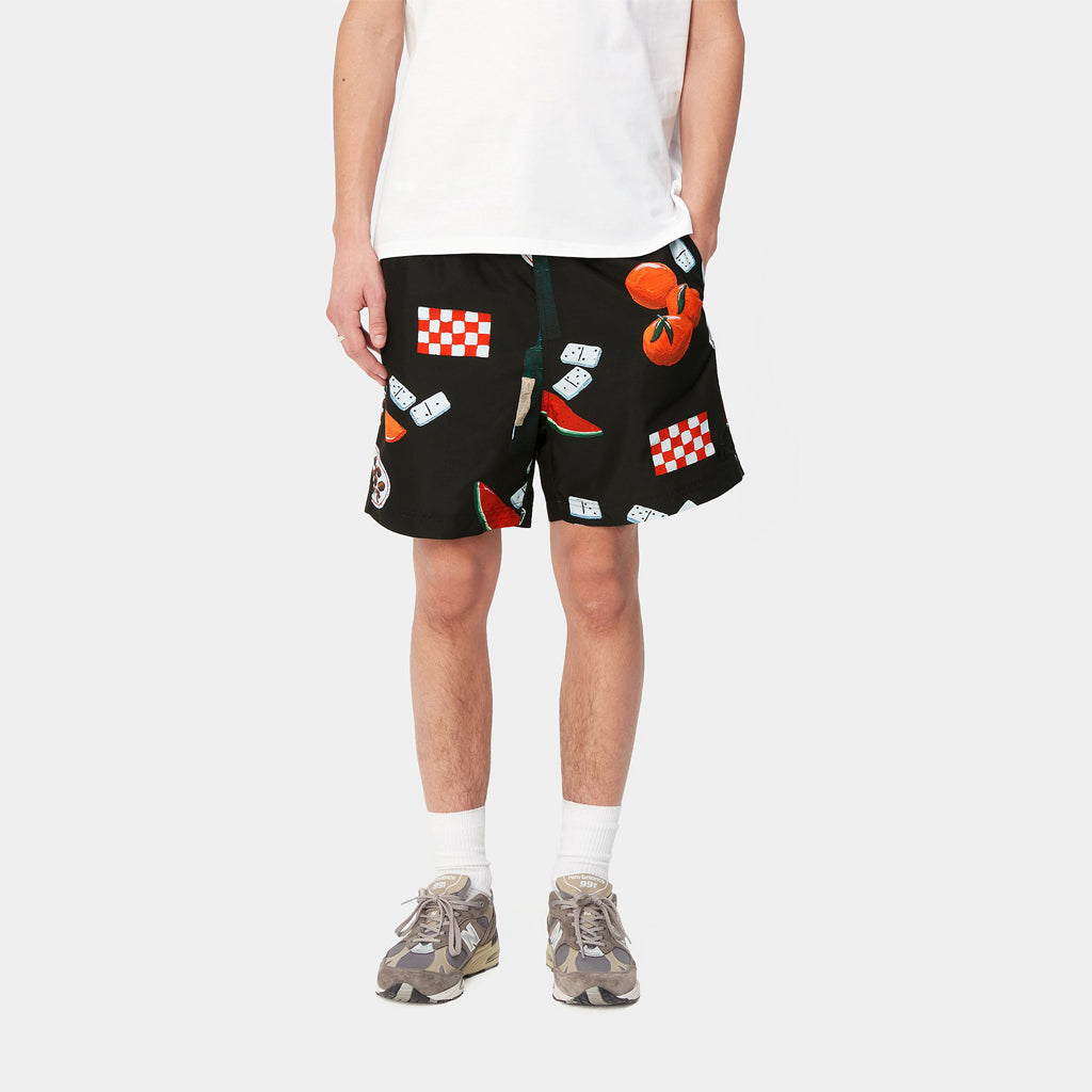 Carhartt WIP Slater Swim Trunks Isis Maria Dinner Print Black – Buzzz ...